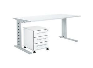 4251898810882 - Select Büromöbelset 2-tlg Moxxo IQ Schreibtisch B 1600 x T 800 mm C-Fuß