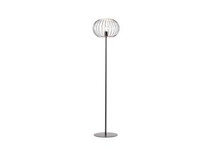 4004353390999 - Lampe Silemia Standleuchte 1flg schwarz matt 1x A60 E27 52W Mit Fußschalter - schwarz - Brilliant