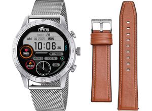 Image of Smartwatch LOTUS "50047/1" Smartwatches silberfarben Smartwatch Fitness-Tracker