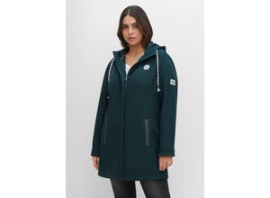 4063136358663 - Große Größen Long-Softshelljacke tiefgrün Gr42