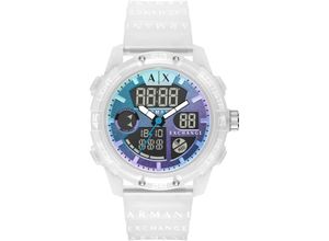 Image of Digitaluhr ARMANI EXCHANGE "AX2963" Armbanduhren farblos (transparent) Herren Quarzuhren