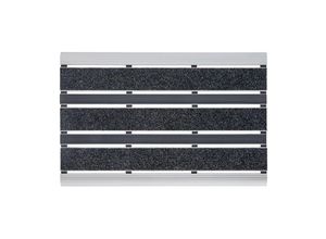 9009909103639 - PANA® Aluminium Türmatte I Fußmatte Außen I Schmutzfangmatte I Fussabtreter mit Nadelfilzeinlagen I für den Aussenbereich I floor mat I Größe ca 39x60cm I verschiedene Farben