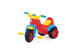 8690089070395 - Premium Kinder Dreirad mit Hupe Racer Trike Kunststoff Rot Blau Gelb ab 3 Jahre