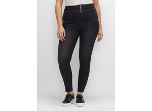 4063136524846 - Große Größen Super Skinny Jeans in Curvy-Schnitt ANNE black Denim Gr44