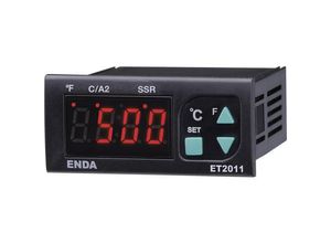 4016138868951 - Enda ET2011-RT-230 PID Temperaturregler Pt100 -100 bis +600 °C Relais 8 A SSR (L x B x H) 71 x 77 x 35 mm