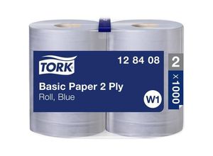 7322540345018 - TORK Standard-Papierwischtücher Rolle Blau W1 128408