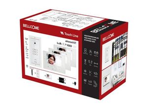 6425859407857 - Bellcome Advanced 7 Video-Kit 3 Familie Video-Türsprechanlage Kabelgebunden Komplett-Set 20teilig Weiß