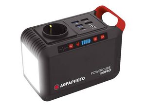 4250175854700 - AgfaPhoto PPS100Pro Powerstation Li-Ion Schwarz Rot Laderegler Nein