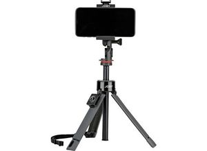 0817024015343 - JOBY GripTight™ PRO TelePod™ Tripod 1 4 Zoll Arbeitshöhe=208 - 635 cm Schwarz Für Smartphones und GoPro inkl Smartphonehalter