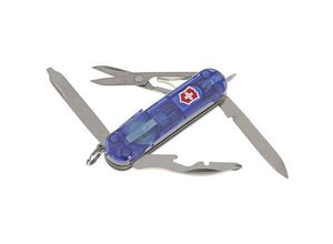 7611160013422 - Midnite Manager 06366T2 Schweizer Taschenmesser mit LED-Licht Anzahl Funktionen 10 Blau (transparent)