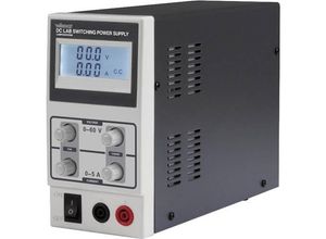 5410329647902 - Labornetzgerät Schaltnetzteil einstellbar 0-60 VDC 0-5 a Strombegrenzung kurzschlussfest LCD-Anzeige Grau - dark_grey - Velleman