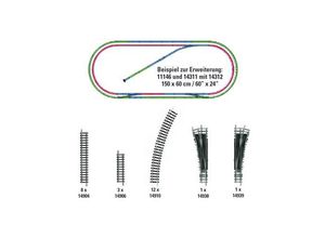 4028106143120 - 14312 N Minitrix Gleis Ergänzungs-Set 1 Set