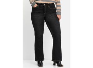 4063136573981 - Große Größen Bootcut-Jeans mit 3D-Catfaces black Denim Gr52