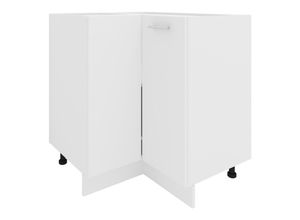 4051814423000 - Eckschrank Höhenverstellbare Füße Maße H 82 x B 76 x T 76 cm Küche Unterschrank Kücheneckschrank - Esilo