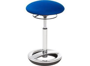 4014296423982 - Stehhilfe Sitness HIGH BOB für ergonomisches Sitzen höhenverstellbar Schwingeffekt H 490-700 mm blau Gestell verchromt