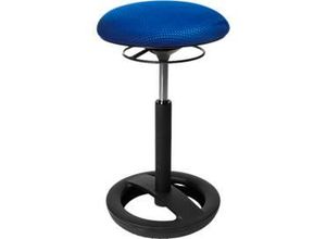 4014296614175 - Stehhilfe Sitness HIGH BOB für ergonomisches Sitzen höhenverstellbar Schwingeffekt H 490-700 mm blau Gestell schwarz pulverbeschichtet