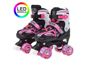 4250518564976 - LED Rollschuhe größenverstellbar Super Quads X-Pro