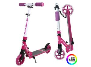 4250518565256 - LED City Roller mit Federung Scooter Skyracer