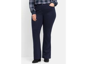 4063136553747 - Große Größen Bootcut-Hose in Five-Pocket-Form elastische Qualität nachtblau Gr58