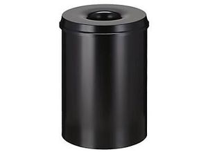 8713631002009 - Abfallsammler für den Innenbereich Volumen 50 l selbstlöschender Deckel Ø 335 x H 625 mm Stahl pulverbeschichtet schwarz schwarz 8713631002009 - Abfallsammler für den Innenbereich Volumen 50 l selbstlöschender Deckel Ø 335 x H 625 mm Stahl pulverbeschichtet schwarz schwarz