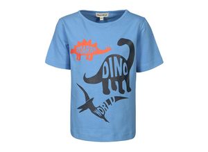 4251575479463 - tausendkind collection - T-Shirt DINO WORLD in blau Gr92 98