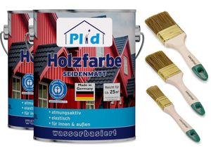 4066056002791 - Holzfarbe Größe 5l - Anstreichset Farbe Anthrazitgrau - Anthrazitgrau - Plid