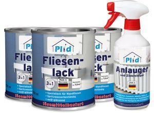 4066056002180 - Fliesenlack Größe 225l Farbe Weiß - Seidenglänzend - Weiß - Seidenglänzend - Plid