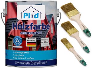 4066056002869 - Holzfarbe Größe 25l - Anstreichset Farbe Weiß - Weiß - Plid