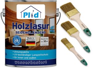 4066056001534 - PLID® Holzlasur Größe 25l - Anstreichset Farbe Weiß - Weiß