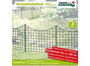 4059306001170 - Powertec Garden Teichzaun Unterbogen - Anthrazit