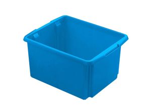 8711112390898 - Stapelbox Aufbewahrungsboxen BxTxH 36x455x245 cm 32 l Gr B H T 36 cm x 245 cm x 455 cm blau Stapelbox Körbe Boxen