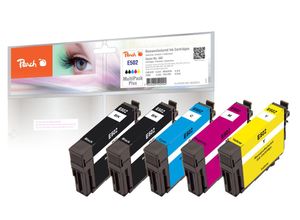 7640460540994 - E502 5 Druckerpatronen (2*bk c m y) ersetzt Epson No 502 für zB Epson Expression Home XP -5100 Epson Expression Home XP -5105 (wiederaufbereitet)