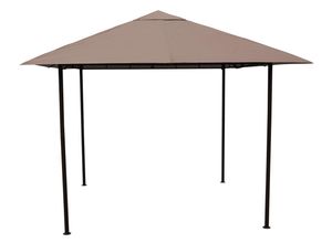 4001827483225 - Antikpavillon Amalfi Flex 3 x 3 m Taupe Gartenpavillon Partyzelt