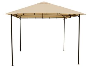 4001827483102 - Pavillon Rimini Flex 3 x 3 m Beige Party Zelt Antik Garten