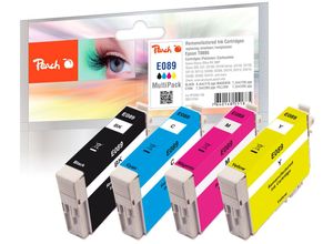 7640148551885 - E895 4 Druckerpatronen (bk c m y) ersetzt Epson T0895 C13T08954010 für zB Epson Stylus SX 415 Epson Stylus SX 215 Epson Stylus SX 218 (wiederaufbereitet)