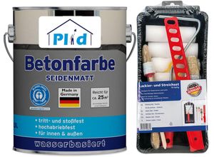 4066056003767 - Premium Betonfarbe Sockelfarbe Bodenfarbe Bodenbeschichtung Set Silbergrau