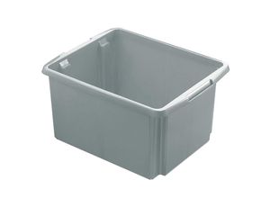 8711112390812 - Stapelbox Aufbewahrungsboxen BxTxH 36x455x245 cm 32 l Gr B H T 36 cm x 245 cm x 455 cm grau Stapelbox Körbe Boxen