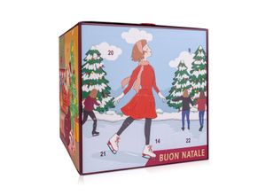 4015953661518 - Adventskalender LA BELLE FEMME NOEL in würfelförmiger Box mit Schleife