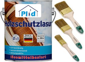 4066056001695 - Premium Holzschutzlasur Holzlasur Holzschutz Holzgrundierung Set Nussbaum