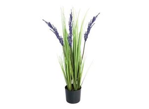 4057984013911 - Deko Pflanze Kunstpflanze Lavendel mit Übertopf 75 cm Höhe - Grün