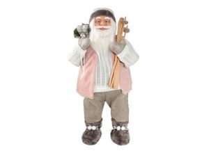 4057984009945 - Weihnachtsmann 80 cm mit Ski & Geschenkesack Nikolaus XMAS - Mehrfarbig