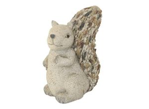 4057984013188 - Steinfigur Eichhörnchen 30 cm stehend Deko Gartenfigur Polystone Steinoptik