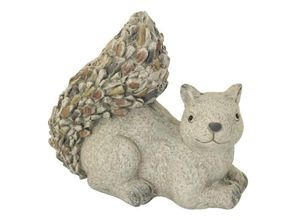 4057984013195 - Mm_unverified_brand - Steinfigur Eichhörnchen 31 cm liegend Deko Gartenfigur Polystone Steinoptik - Mehrfarbig