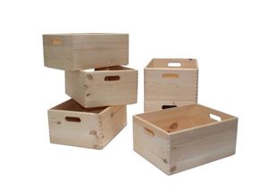 4036812806505 - Holz Kiste Allzweck Box 6-Stück Kiefer 40x30x19 cm KYNAST