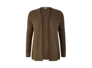 4065869729390 - Große Größen Cardigan in verschlussloser Form mit Wolle khaki Gr50