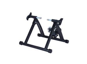 6932185951942 - Rollentrainer Fahrradtrainer Indoor Fahrrad Heimtrainer klappbar Magnetbremse 26-28 Stahl Schwarz 545 x 472 x 391 cm - Schwarz - Homcom