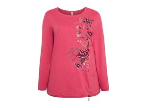 4061303098725 - Große Größen Sweatshirt mit Stickerei flamingo Gr44 46