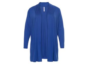 4054697843873 - Große Größen Shirtjacke in offener Form royalblau Gr48 50