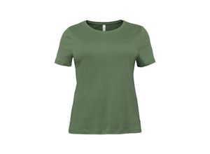 4061303489691 - Große Größen T-Shirt mit rundem Ausschnitt khaki Gr52 54