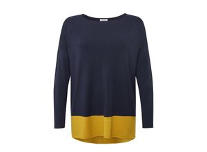 4063134025758 - Große Größen Longpullover Oversize Feinstrick Viskose marine Gr44 46